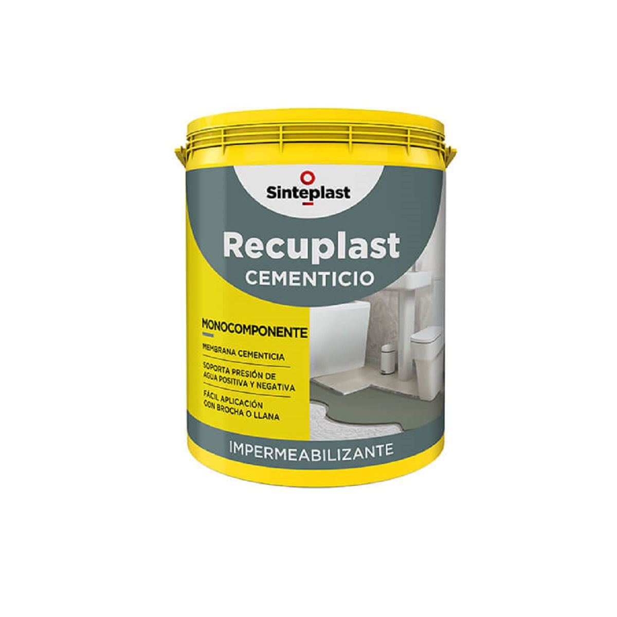 Sinteplast - Recuplast membrana cementicia monocomponente gris 25 kg