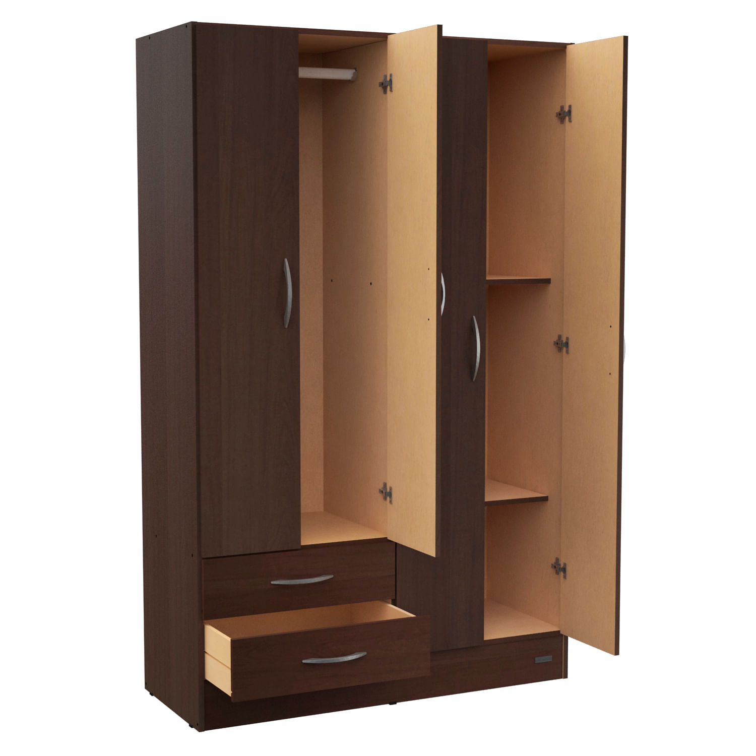 Mosconi - Placard 24 super Express 4 puertas pintura UV 1,13 m chocolate